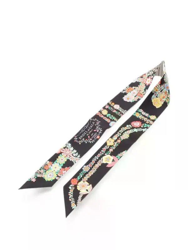 Hermès Brides De Gala En Fleurs Scarf