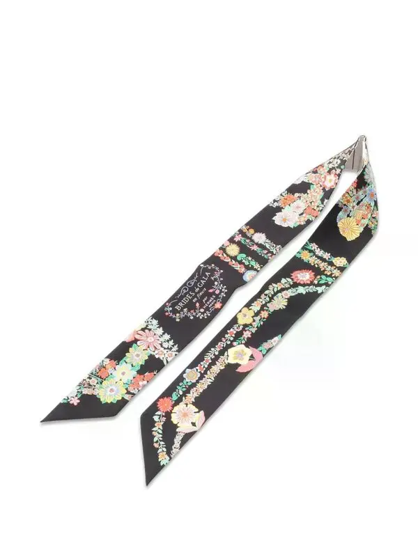 Hermès Brides De Gala En Fleurs Scarf