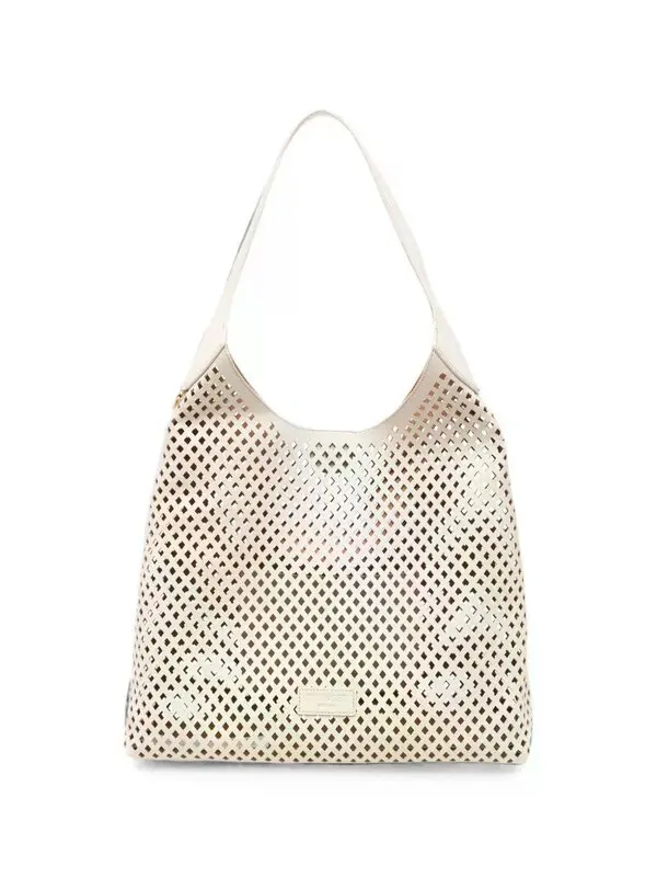 TWINSET Perforated-leather Shoulder Bag