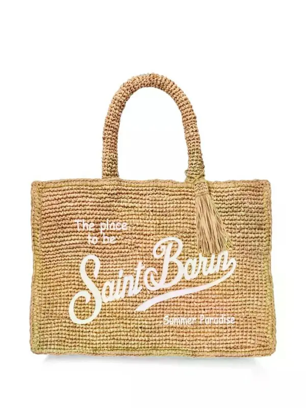 MC2 SAINT BARTH Colette Raffia Tote Bag