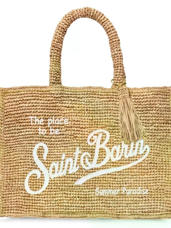 MC2 SAINT BARTH Colette Raffia Tote Bag