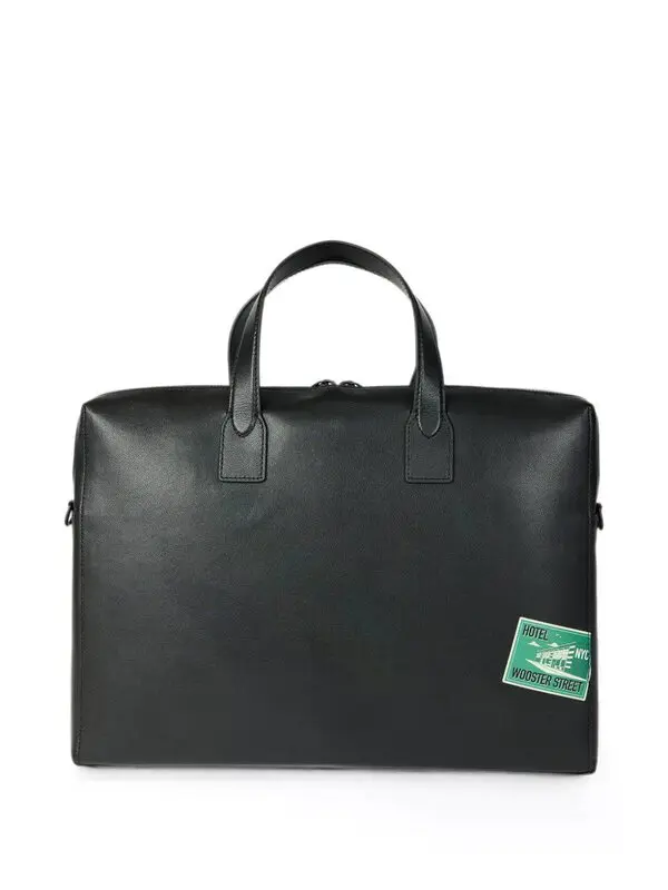 Paul Smith Leather Folio With Hotel Stickers Print