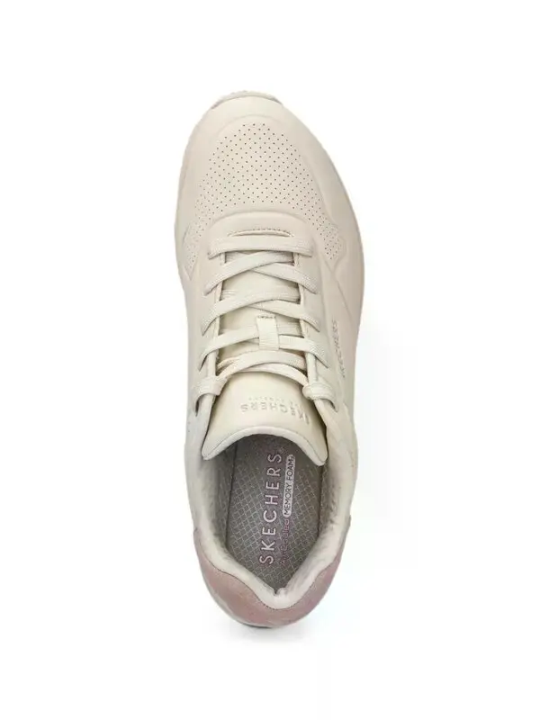 Sketchers Uno Pop Back Perforated Panelled Sneakers