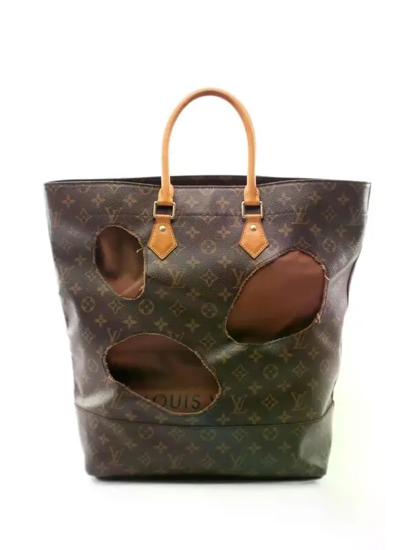 LOUIS VUITTON 2014 Monogram Cut-out Tote Bag