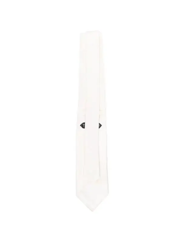 TOM FORD Textured Neck Tie - White