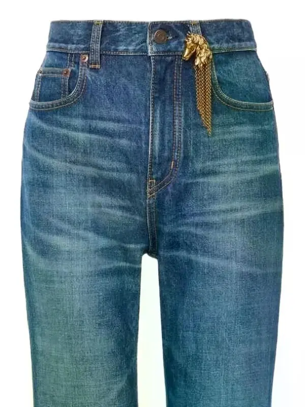 Chloé Jeans With Charm Detail - Blue