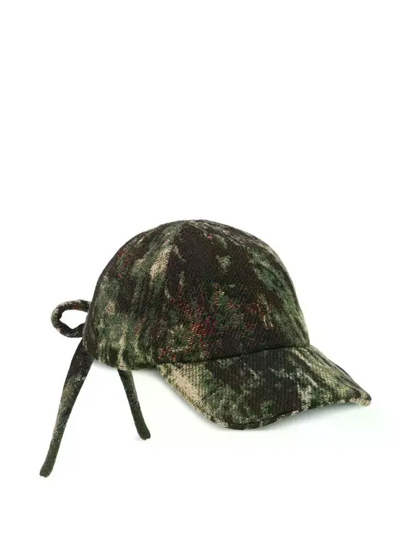 Henrik Vibskov Jacquard Weave Cap - Green