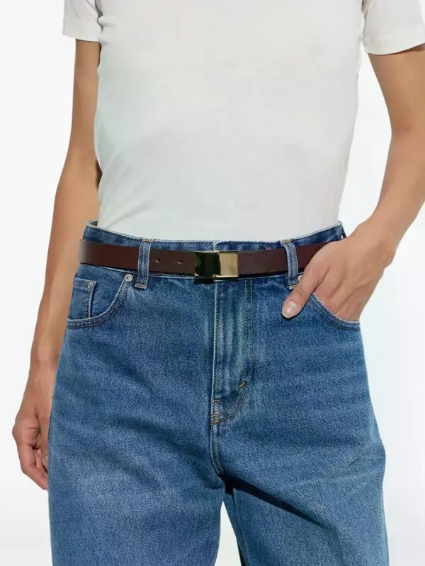 Victoria Beckham Portofino Mirror Leather Belt