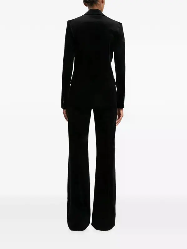 Victoria Beckham Velvet Texture Tailored Jacket