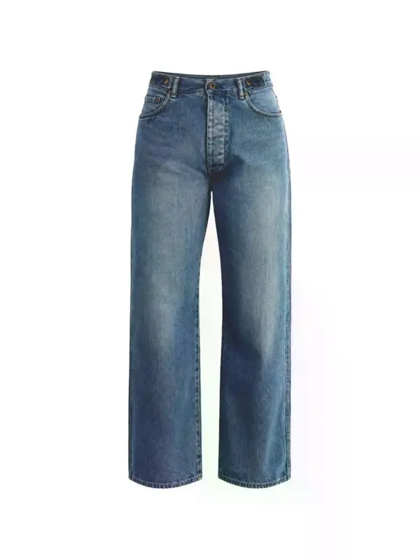 Chimala Adjustable Waist Faded Jeans