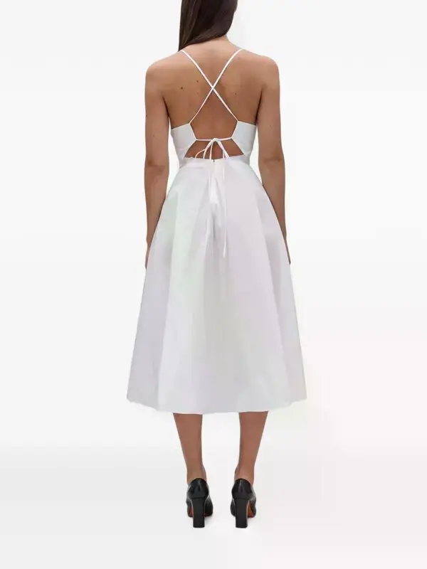 Aspesi Gathered V-neck Dress