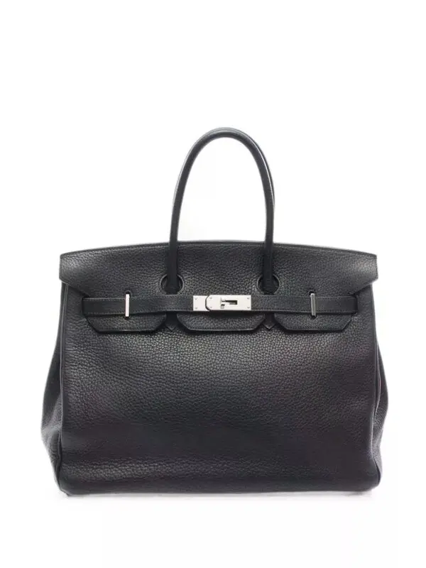 Hermès 2004 35 Birkin Shoulder Bag - Black
