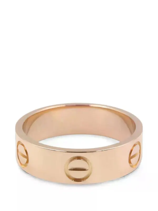 Cartier Love Engraved-logo Ring - Pink