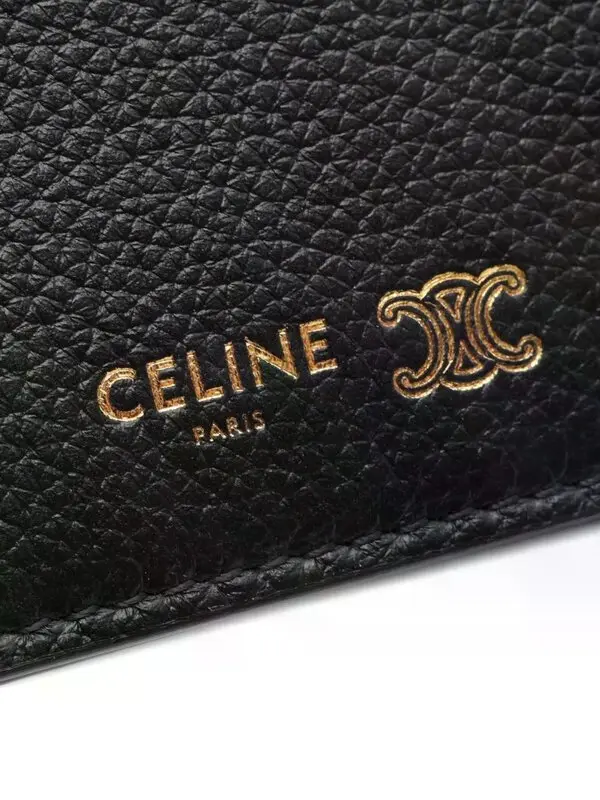 Celine Triomphe Leather Card Holder