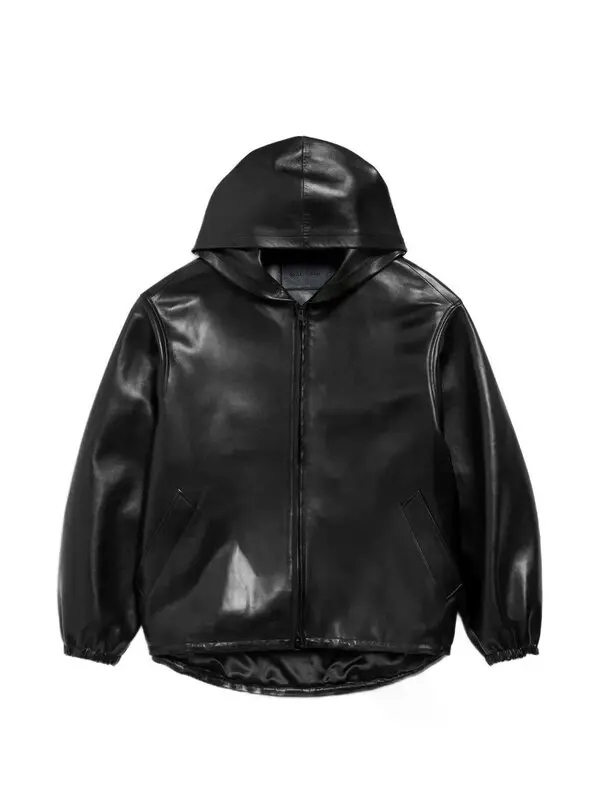 Balenciaga Hooded Leather Jacket