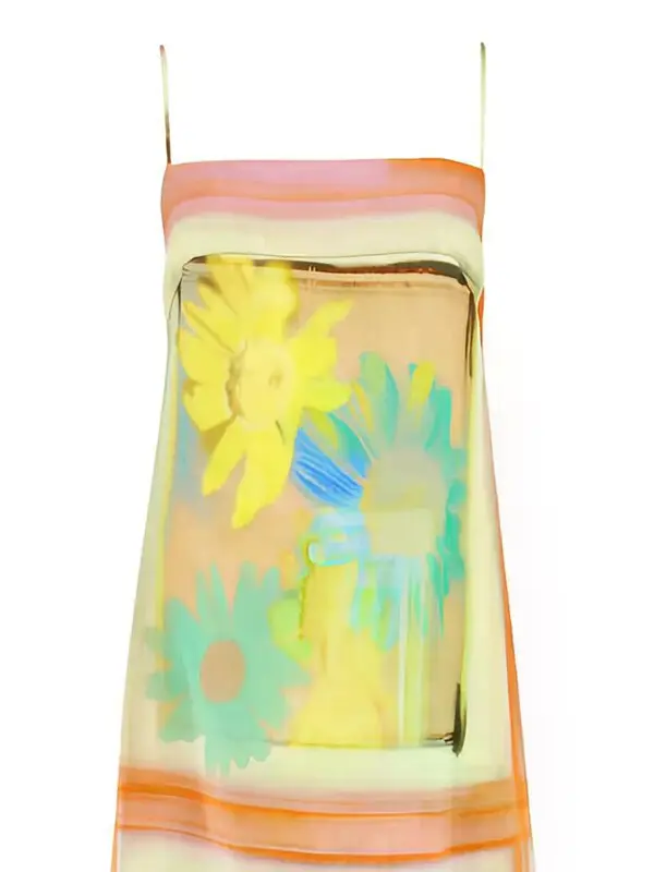 Staud Laura Floral-print Linen Maxi Dress - Neutrals
