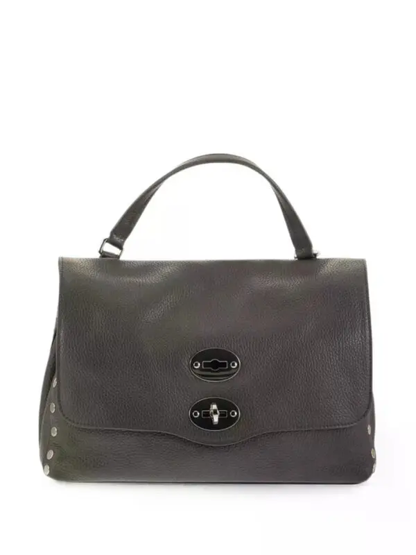 ZANELLATO Postina Studded Leather Tote Bag