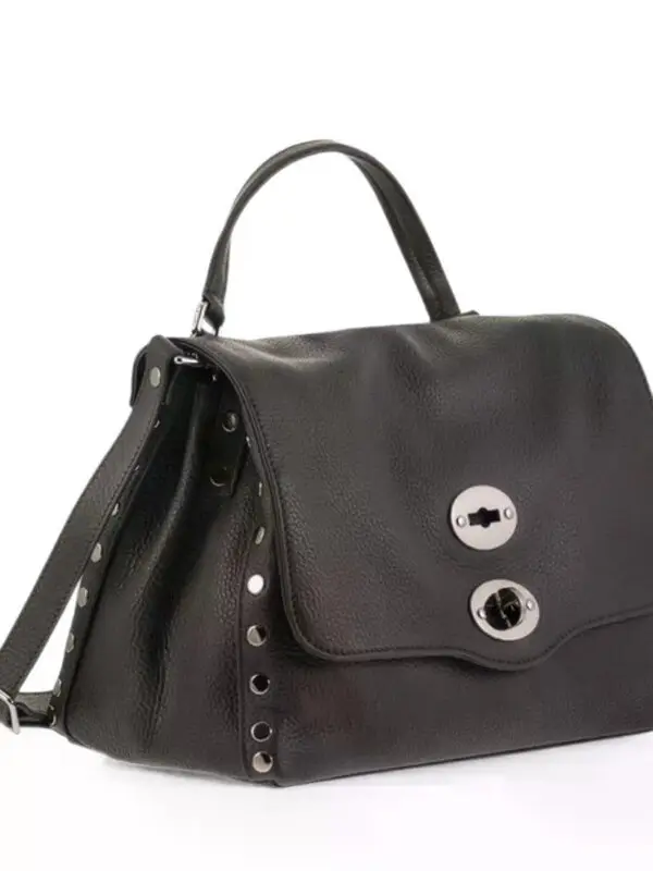 ZANELLATO Postina Studded Leather Tote Bag
