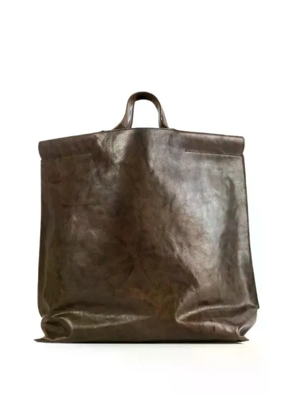 BEA MOMBAERS L Shopper Leather Tote Bag