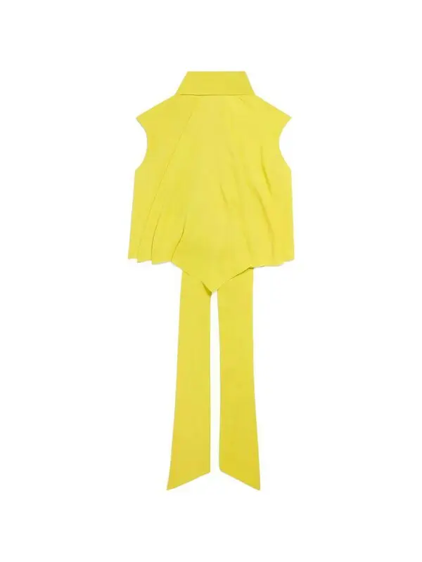 Balenciaga Pussy-bow Draped Blouse