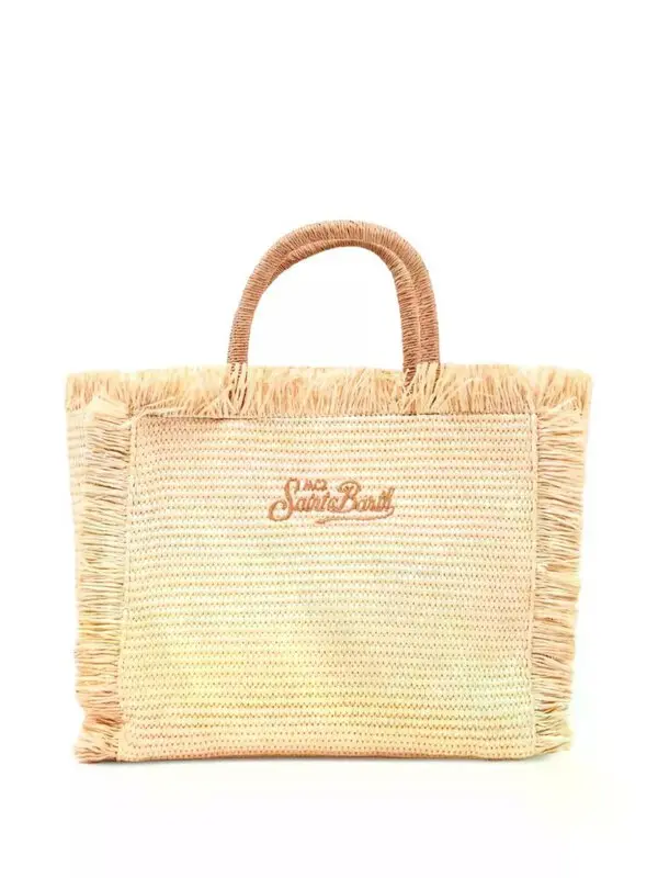 MC2 SAINT BARTH Colette Embroidered Tote Bag - Neutrals