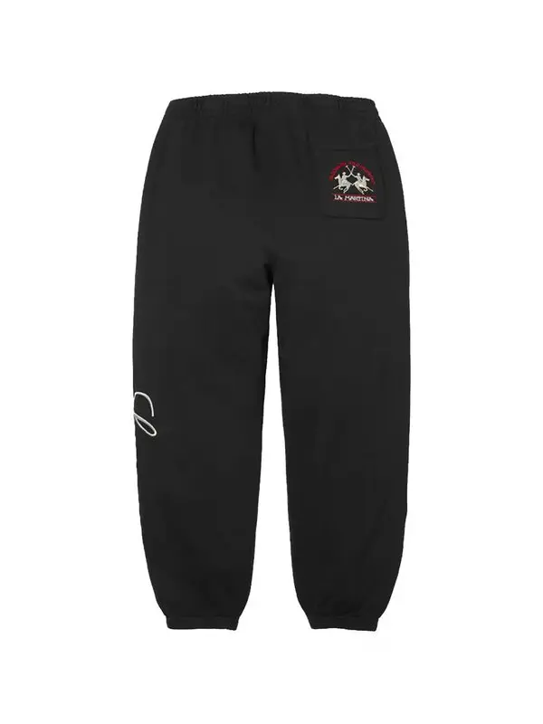 Supreme X La Martina X Jacob & Co Logo-embroidered Track Pants - Black