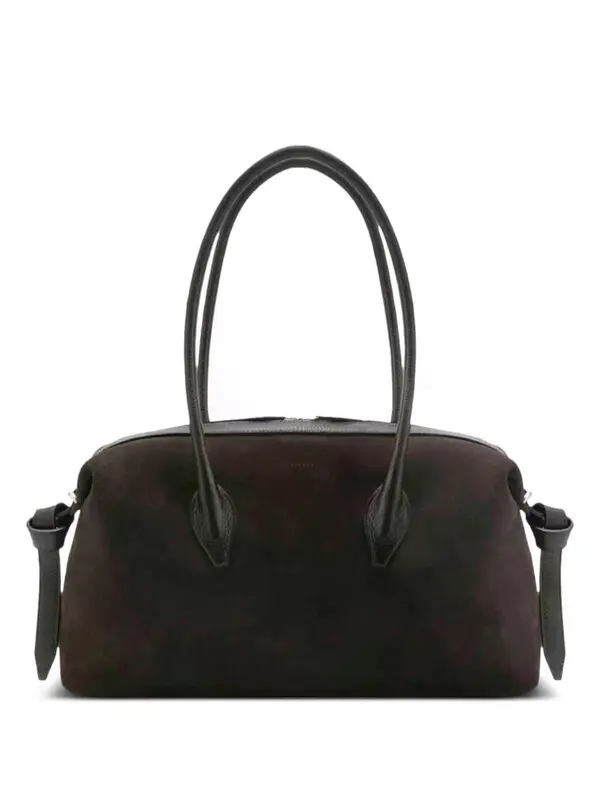 Yuzefi Brioche Suede Tote Bag - Brown