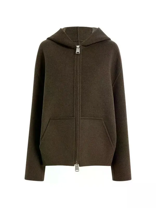 Khaite Hooded Jacket - Brown
