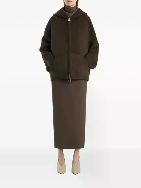 Khaite Hooded Jacket - Brown