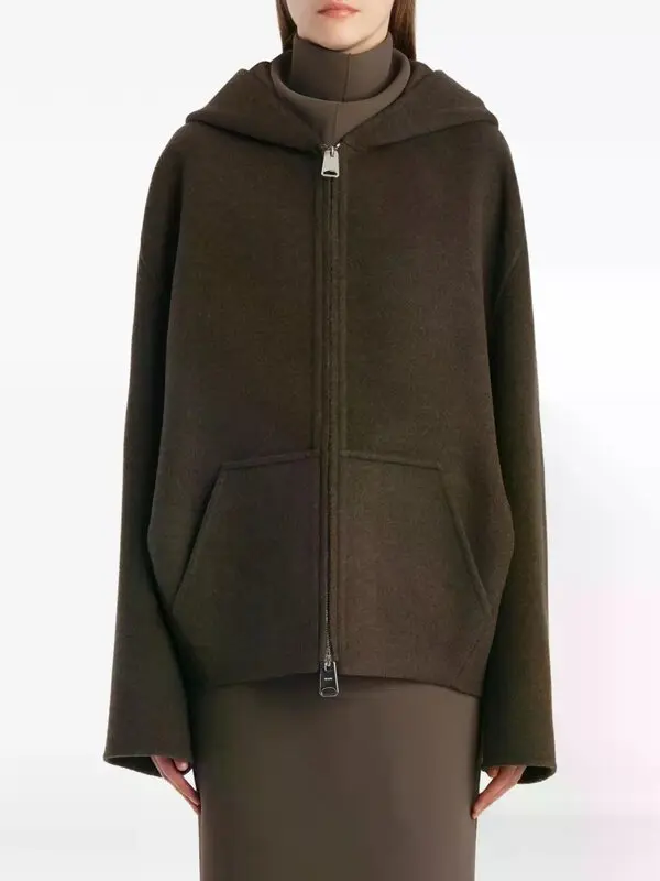 Khaite Hooded Jacket - Brown