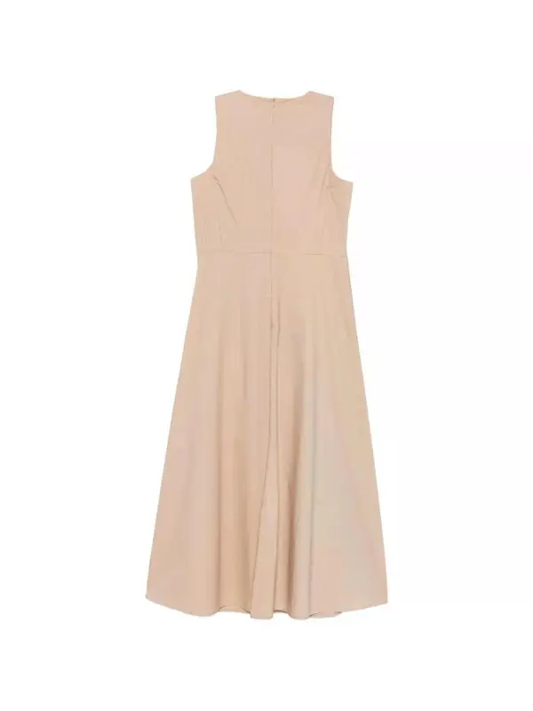 VICOLO Sleeveless Side-slit Midi Dress