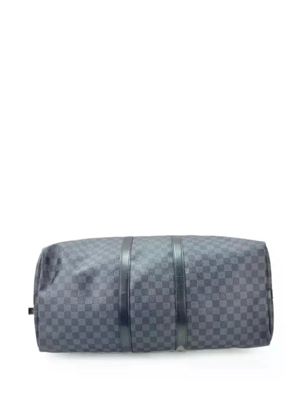 LOUIS VUITTON 2009 55 Keepall Bandoulière Damier Graphite Holdall