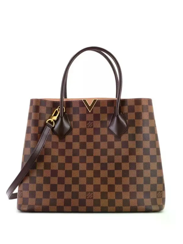 LOUIS VUITTON Kensington Damier Tote Bag - Brown