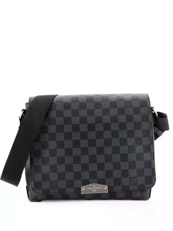 LOUIS VUITTON Damier Graphite Messenger Bag Pm - Black