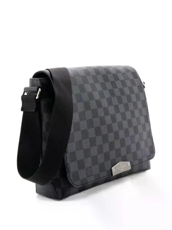 LOUIS VUITTON Damier Graphite Messenger Bag Pm - Black