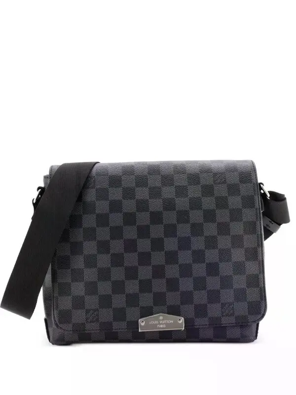 LOUIS VUITTON Damier Graphite Messenger Bag Pm - Black
