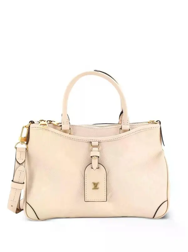 LOUIS VUITTON Monogram Empreinte Giant Pm Satchel Handbag - Neutrals