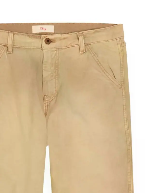 CHERRY LA Straight-leg Trousers With Washed Finish