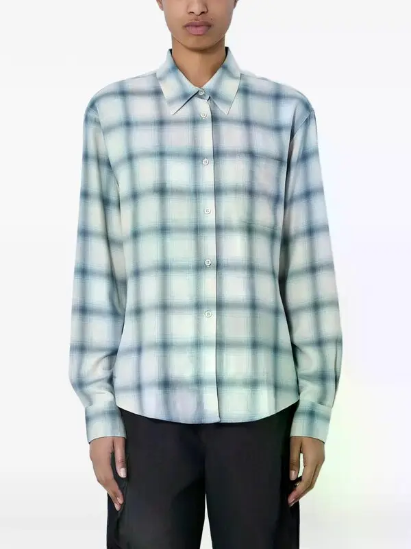 Our Legacy Checked Long-sleeve Shirt - Neutrals