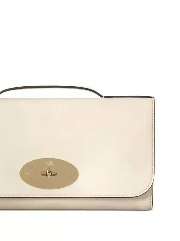 Mulberry Lily Postman's Lock Leather Clutch Bag