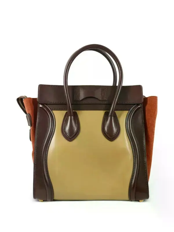 Celine Micro Luggage Tote Bag - Brown