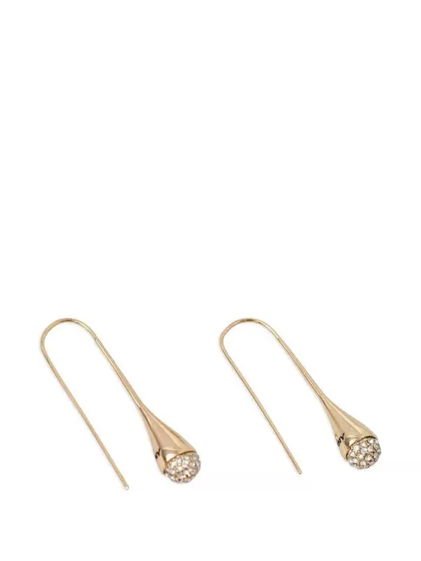 Dkny Crystal-embellished Drop Earrings - Gold