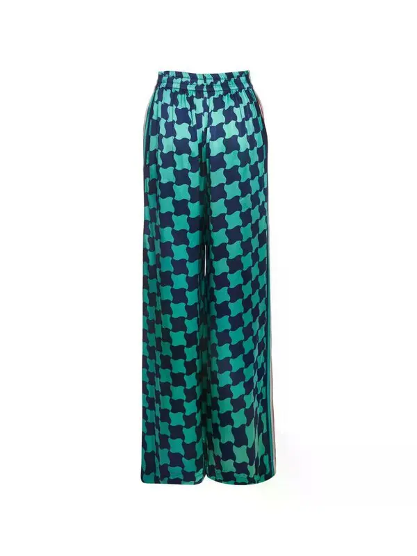 Casablanca Pool Tile Print Trousers
