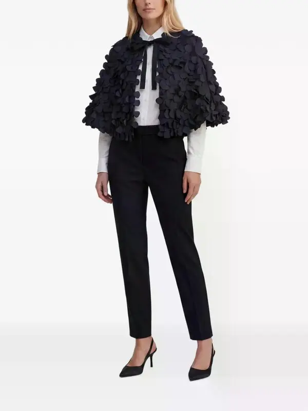 Emporio Armani Appliqué Bow Cape