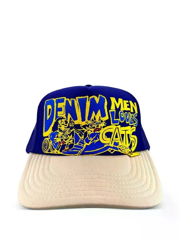 Kapital Embroidered Mesh-panel Cap - Purple