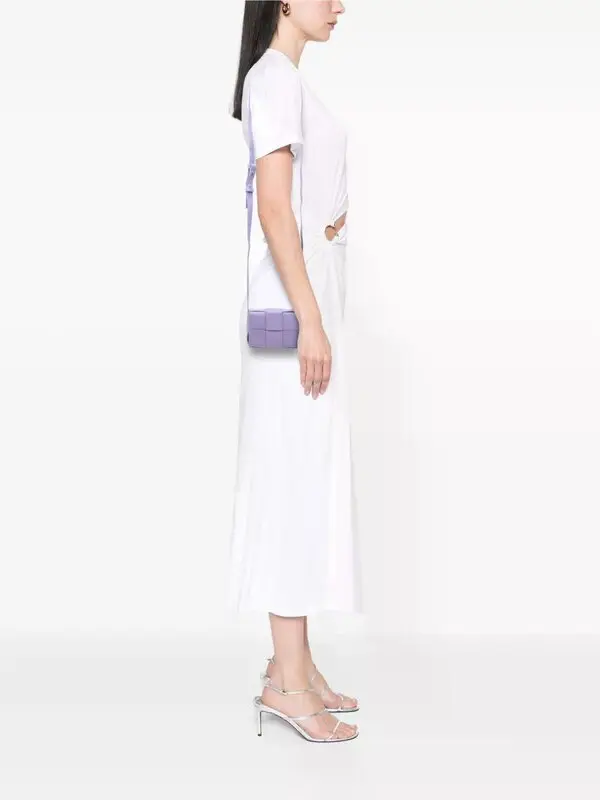 Bottega Veneta Extra Mini Nappa Maxi Intrecciato Cassette Crossbody Bag - Purple