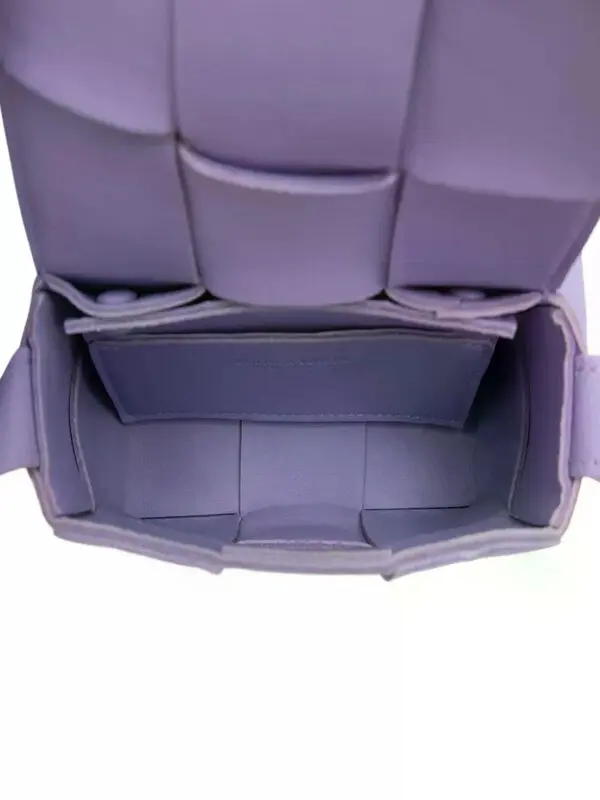 Bottega Veneta Extra Mini Nappa Maxi Intrecciato Cassette Crossbody Bag - Purple