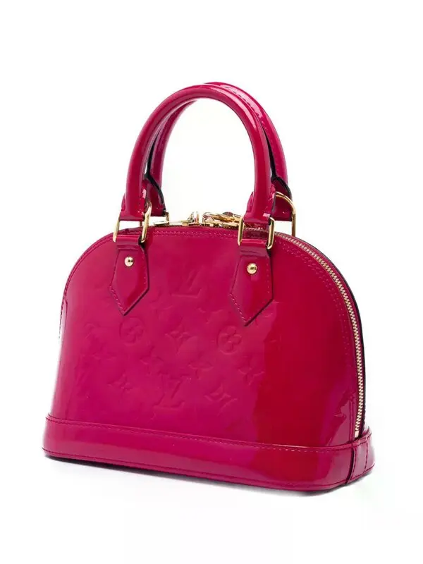 LOUIS VUITTON 2013 Monogram Vernis Alma Bb Satchel