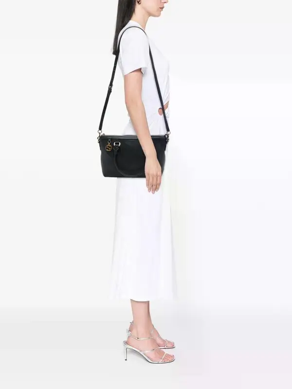 Gucci 2016-2026 Dollar Calfskin Gg Charm Satchel - Black
