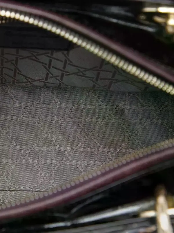 Dior 2012 Medium Patent Cannage Lady Satchel